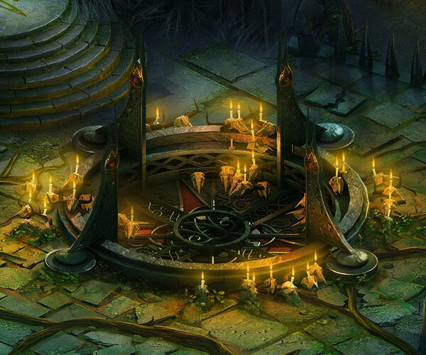 ArtStation - Dark forest - altar | Game Assets