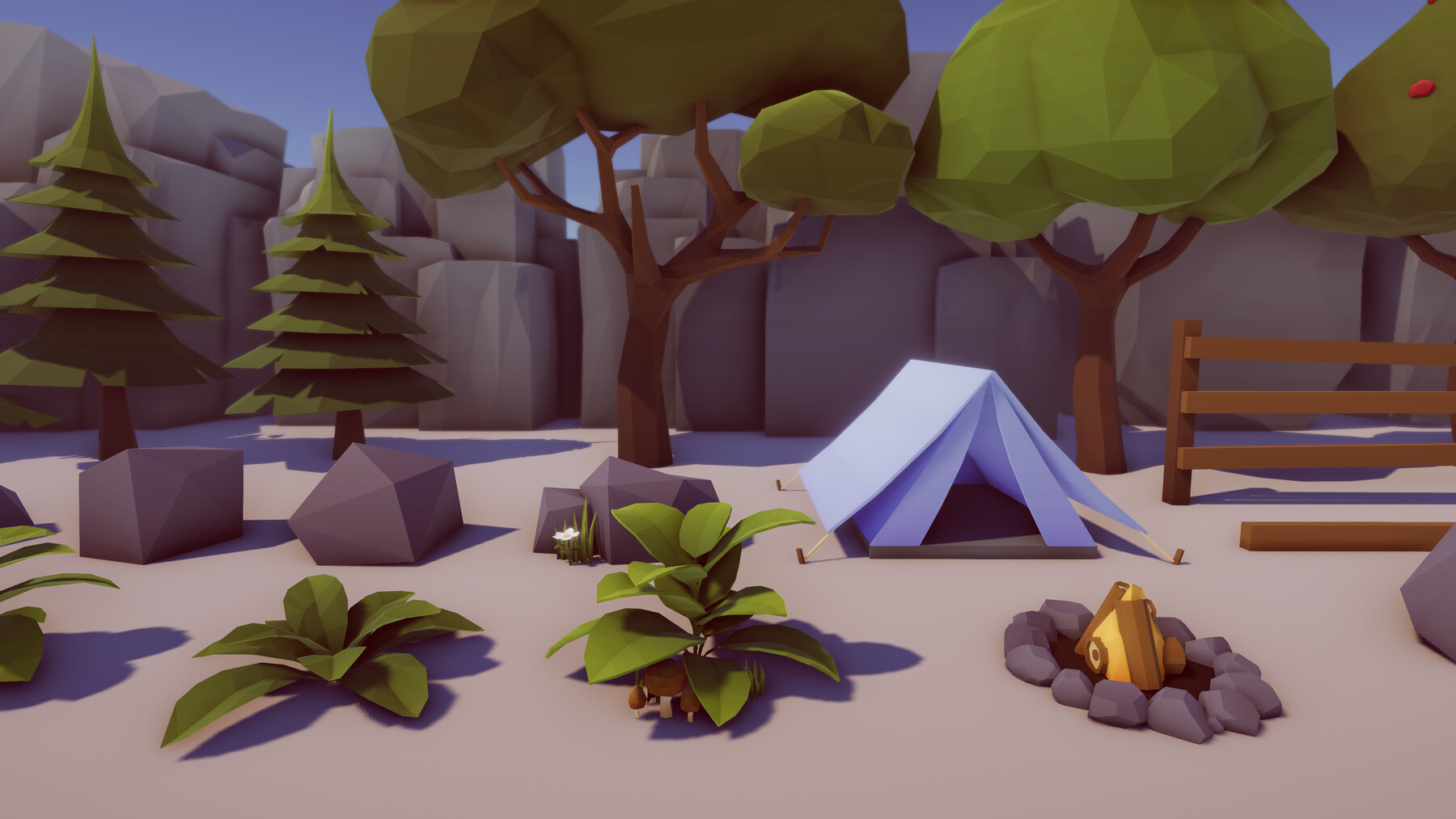 ArtStation - Low Poly Nature Gradient - Asset for Unity 3D, Map and ...