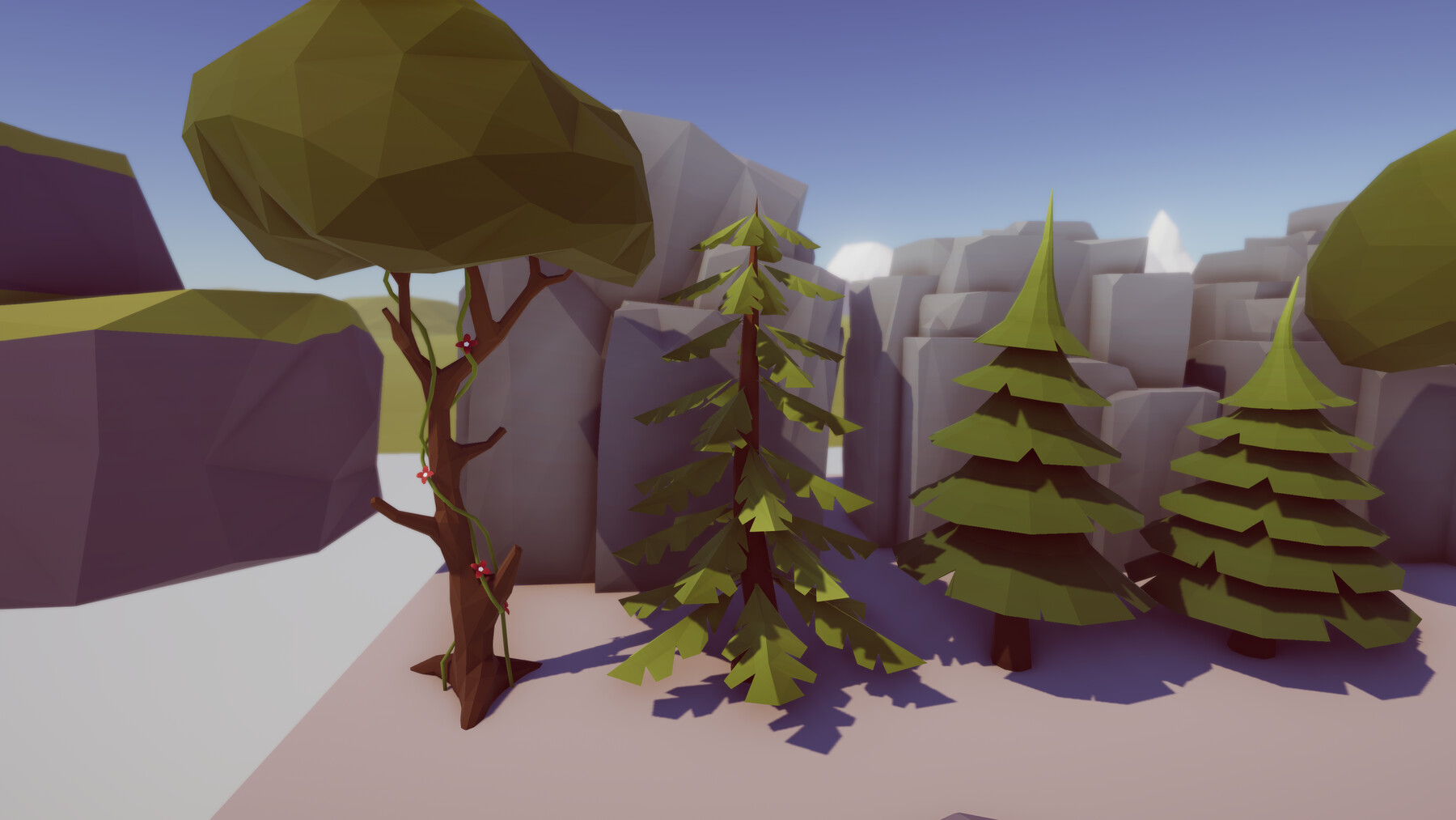 ArtStation - Low Poly Nature Gradient - Asset for Unity 3D, Map and ...