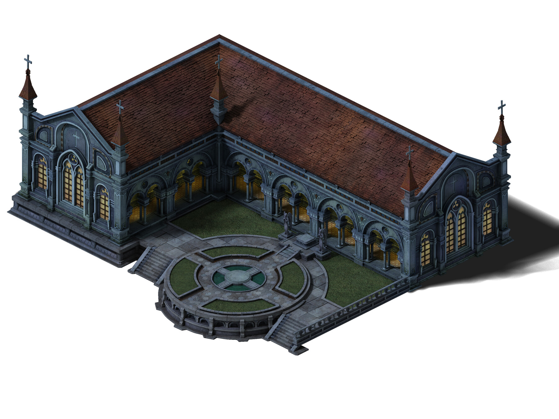 ArtStation - Church Hospital - Church 01 | Game Assets