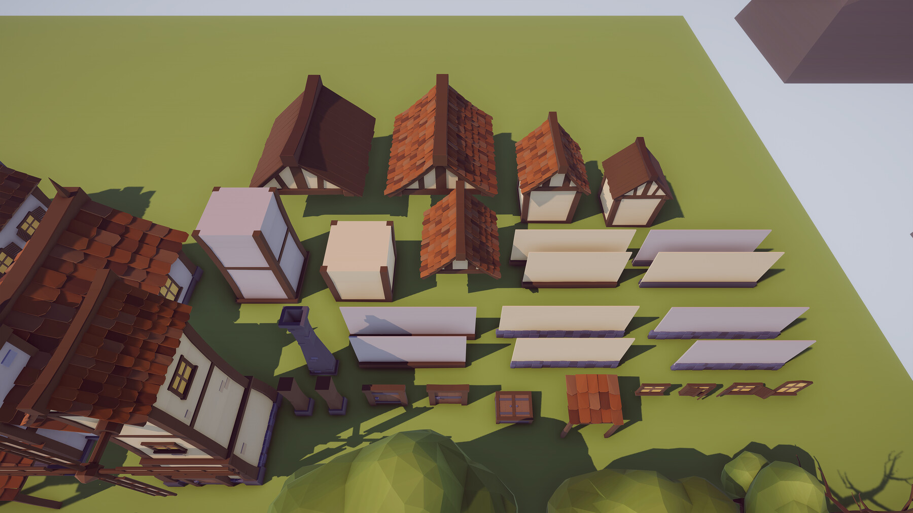 JustCreate - Unity & Unreal Engine 3D Assets - Low Poly Medieval Village