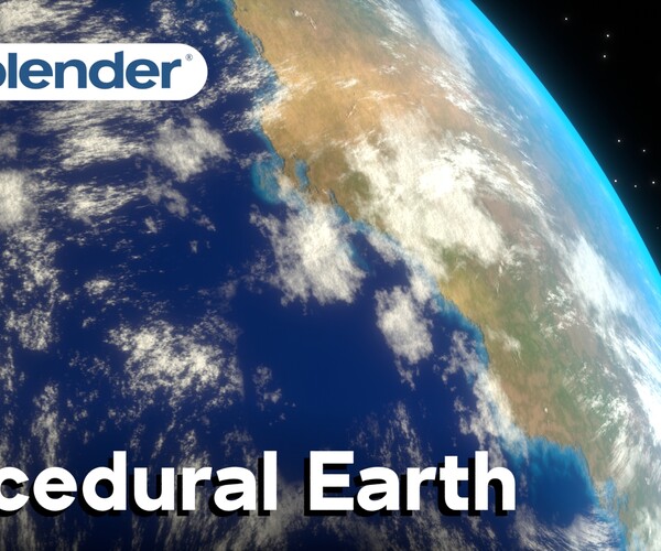 ArtStation - Completely Procedural Earth (Blender) | Resources