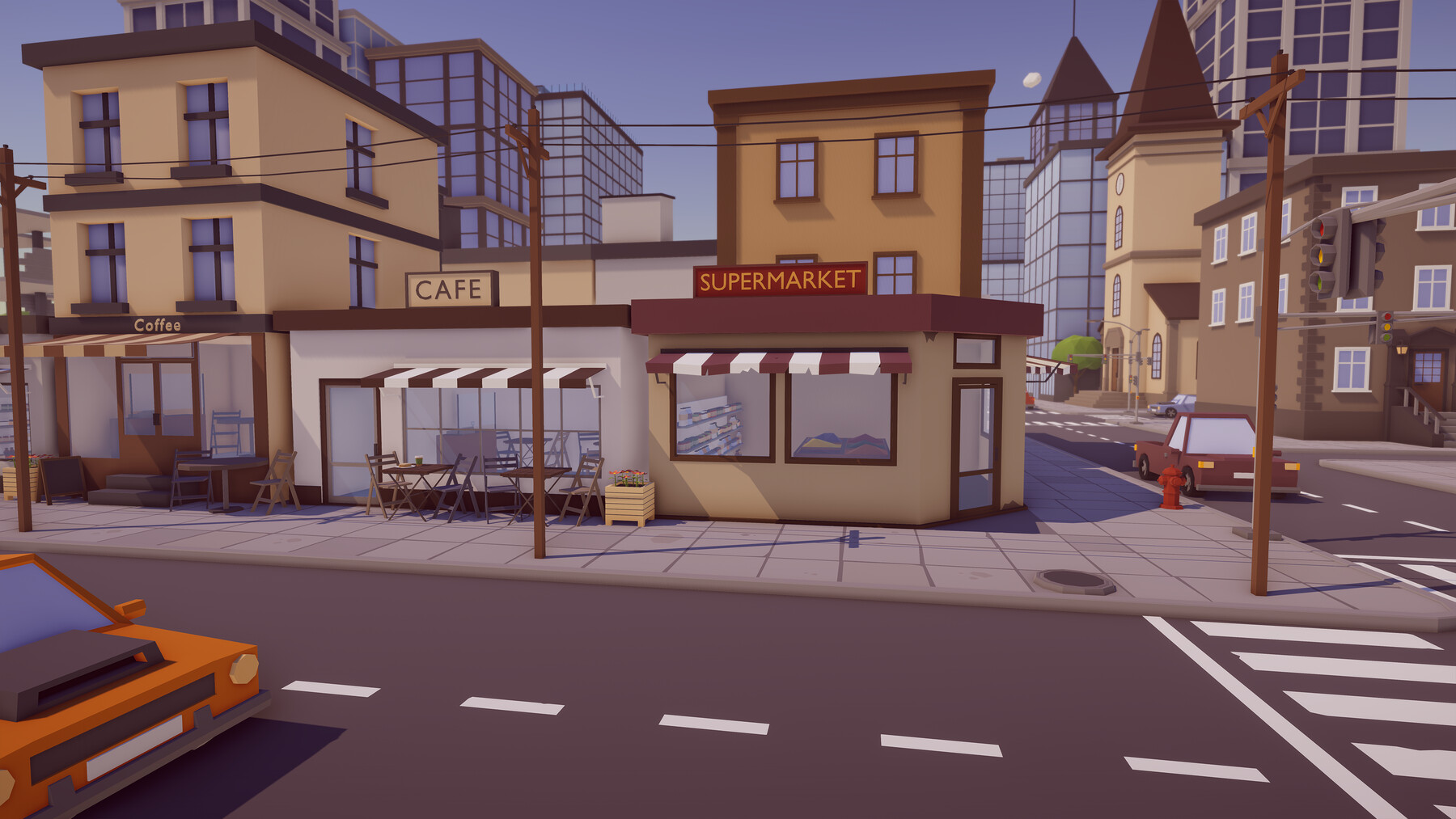 ArtStation - Low Poly Megapolis Pack - Asset for Unity 3D, City Map and Models | Game Assets