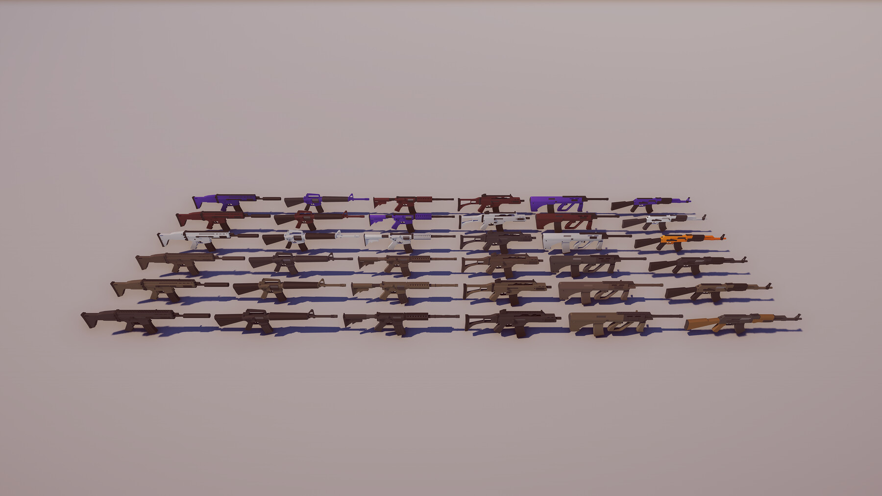 ArtStation - Low Poly FPS Weapons Pack - Asset for Unity 3D | Game Assets
