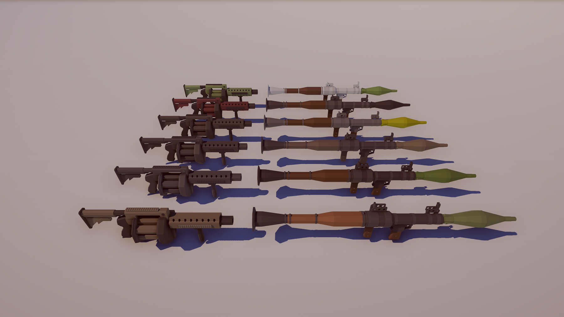 ArtStation - Low Poly FPS Weapons Pack - Asset for Unity 3D | Game Assets