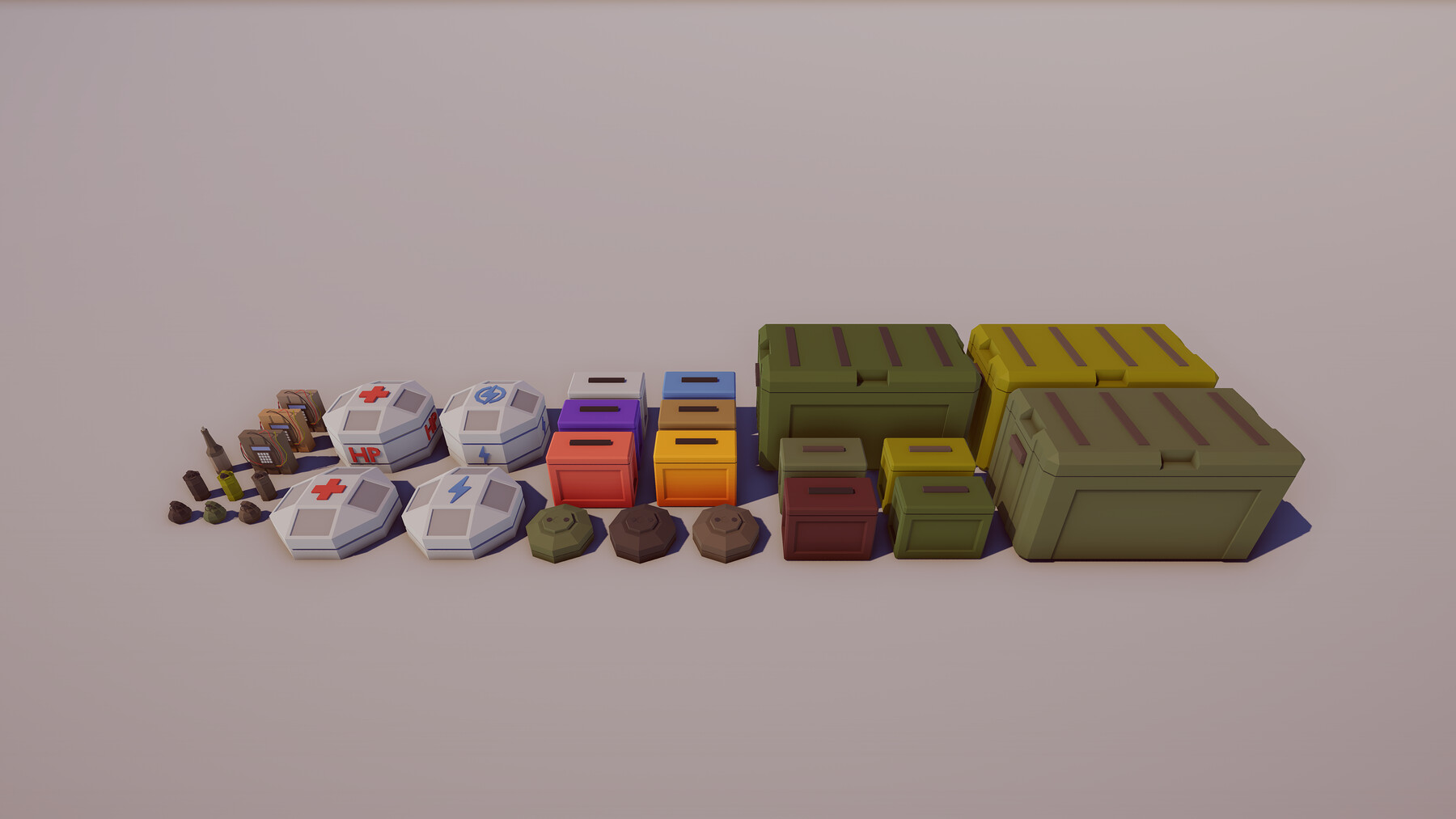 ArtStation - Low Poly FPS Weapons Pack - Asset for Unity 3D | Game Assets