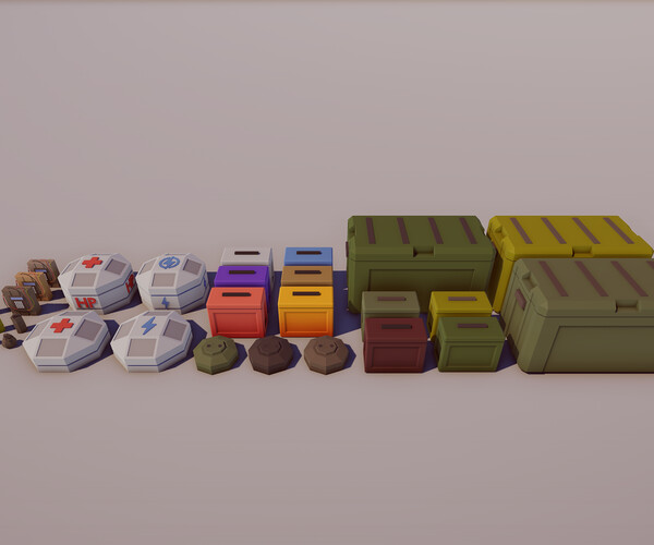 ArtStation - Low Poly FPS Weapons Pack - Asset for Unity 3D | Game Assets
