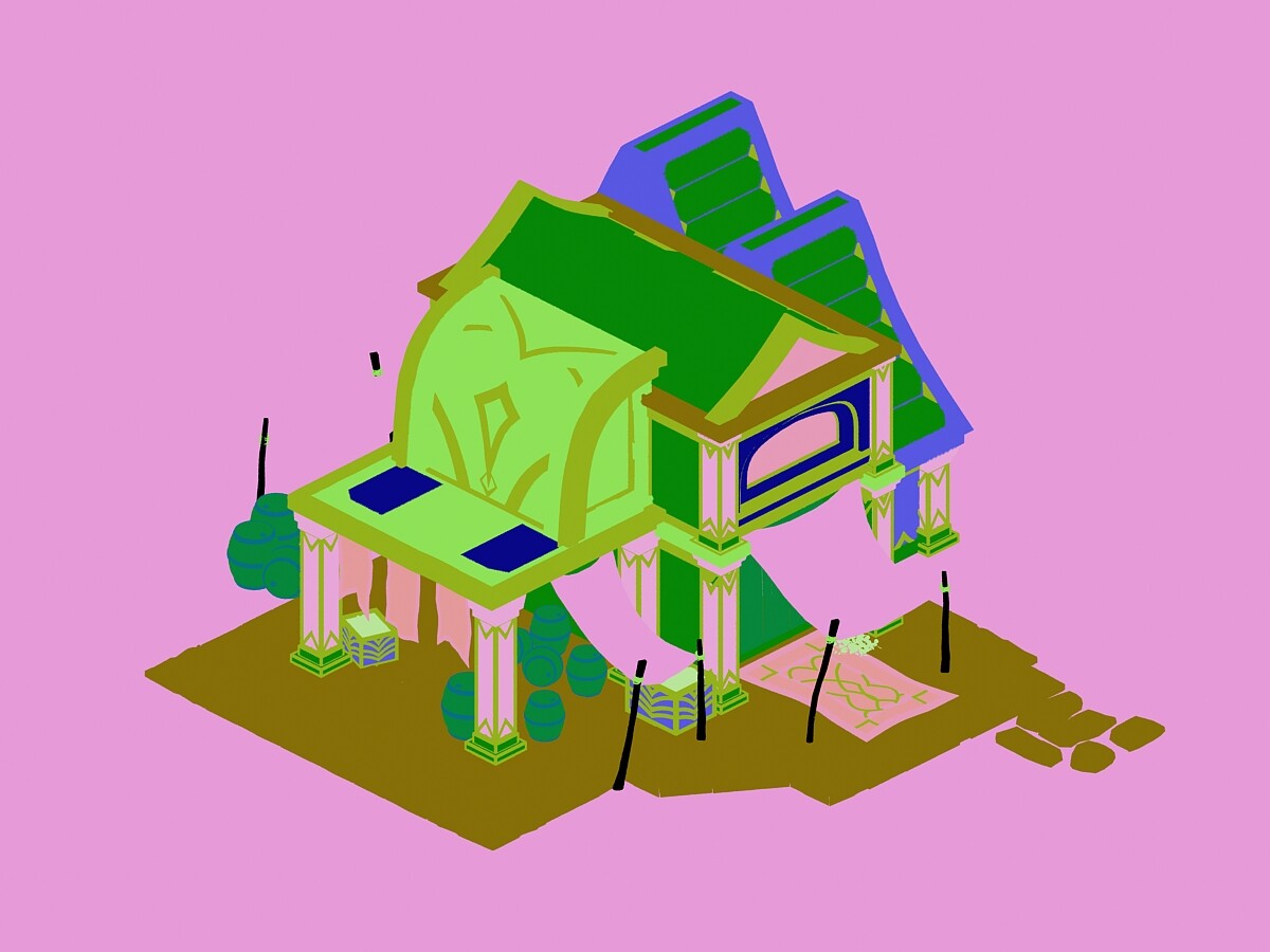 ArtStation - Dragon Lair - House 02 | Game Assets