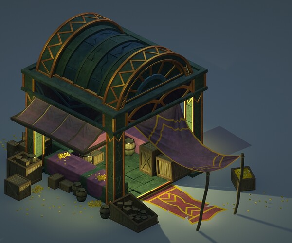 ArtStation - Dragon Lair - House 05 | Game Assets