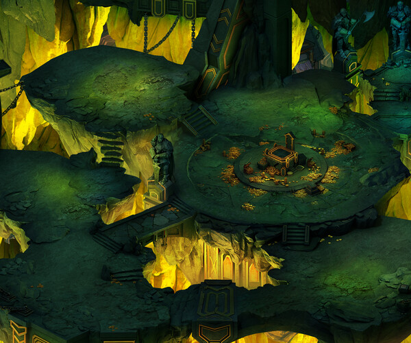ArtStation - Dragon Lair - the surrounding terrain | Game Assets