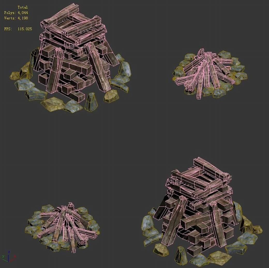 ArtStation - Barracks - Fire Camp | Game Assets