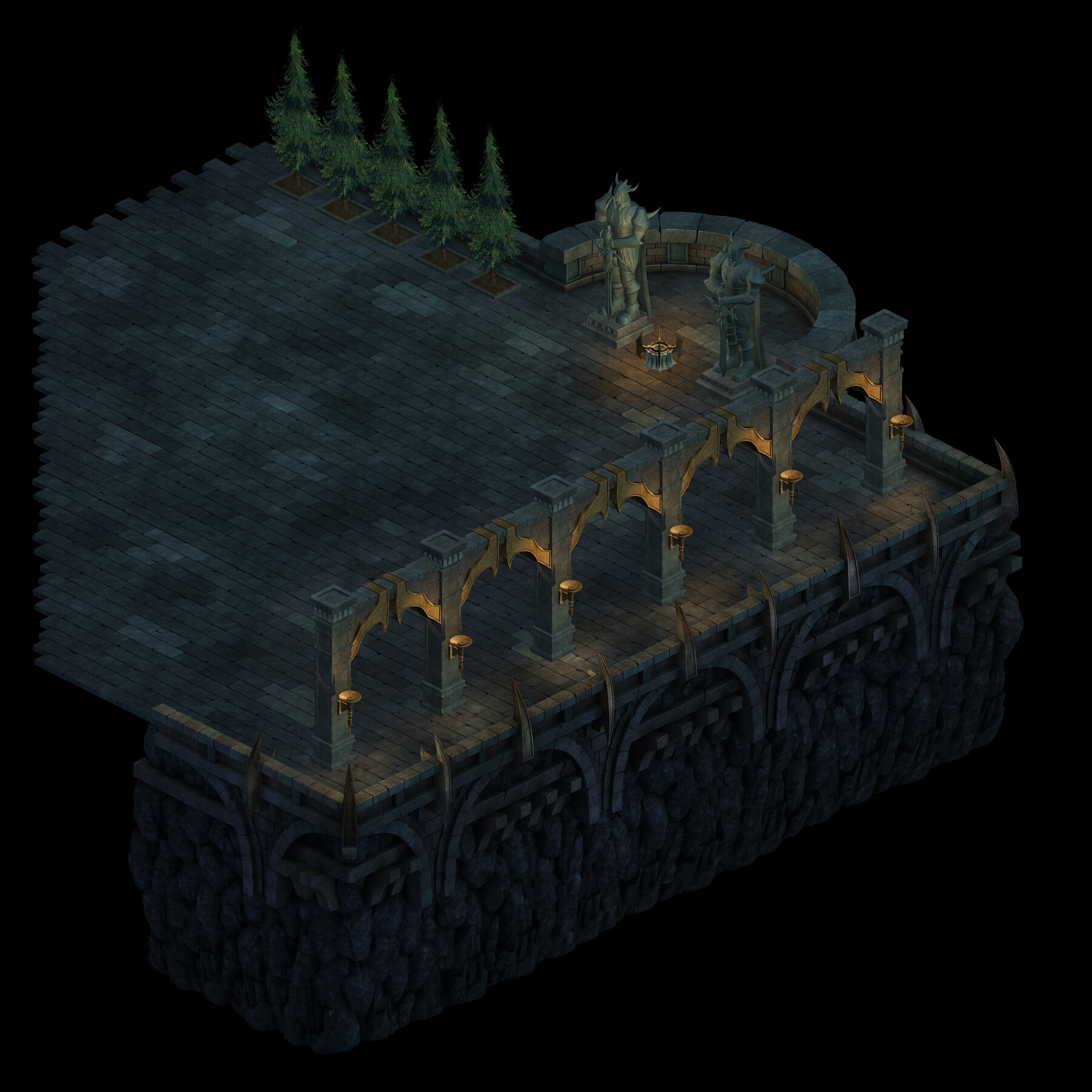 ArtStation - The werewolf palace - boss center altar 02 | Game Assets