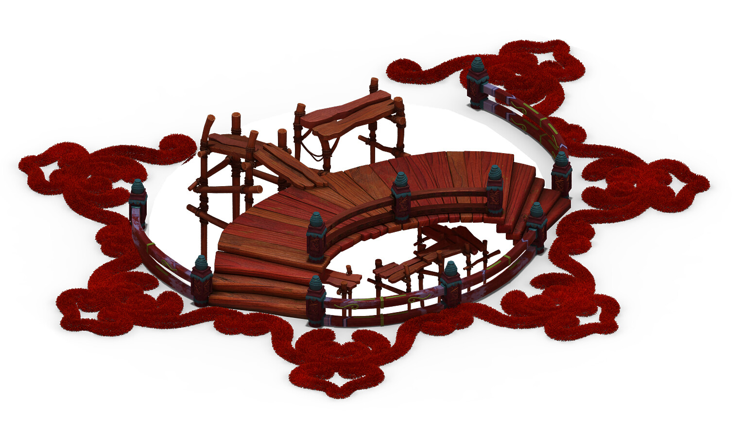 ArtStation - Leap tower two - story ladder - pattern | Game Assets