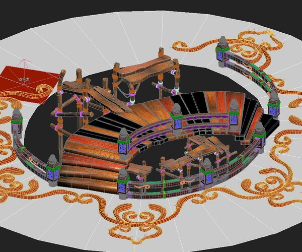 ArtStation - Leap tower two - story ladder - pattern | Game Assets