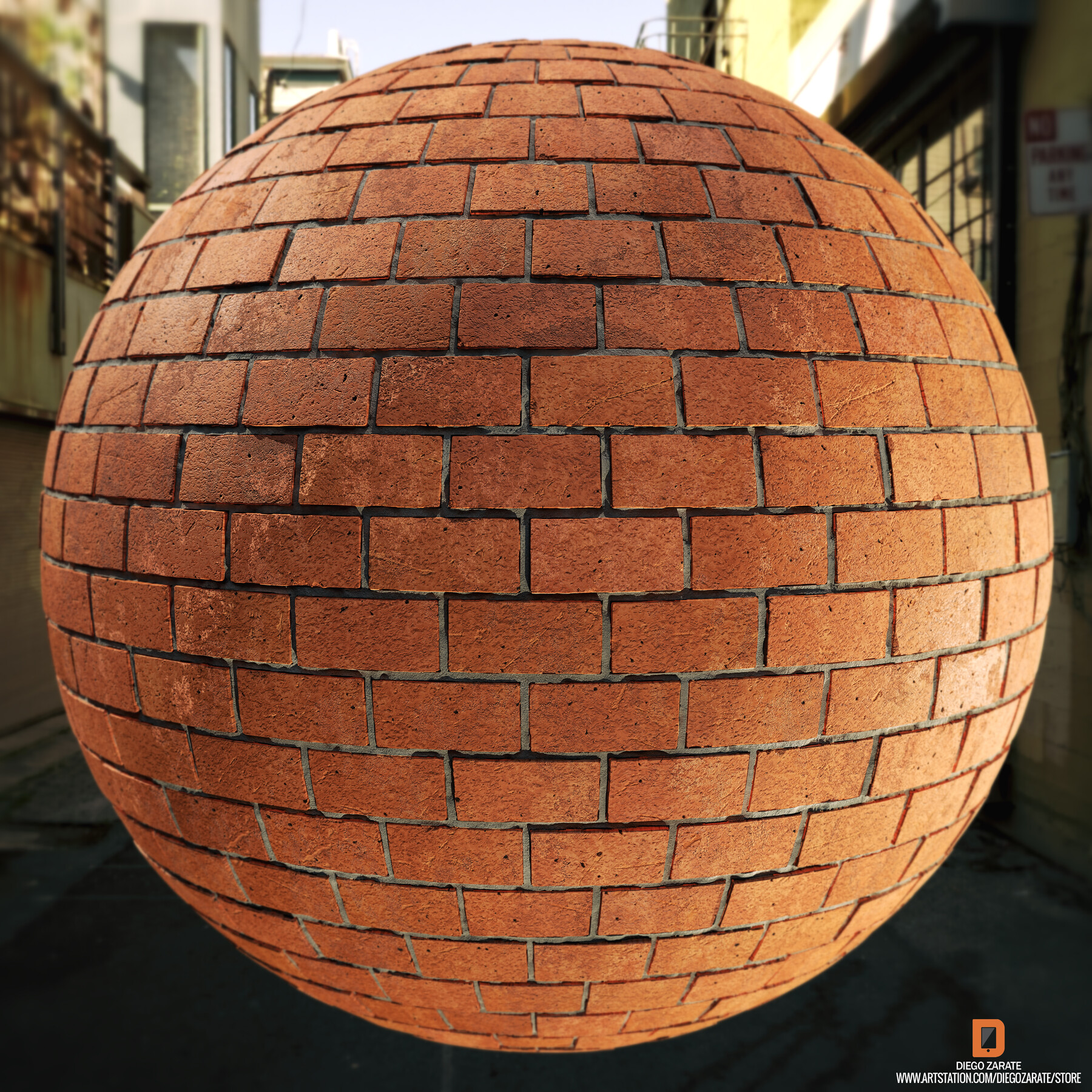 ArtStation - PBR - BRICK WALL, FIRST CLASS - 4K MATERIAL | Game Assets