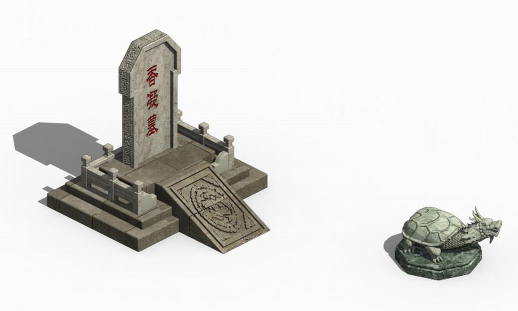 ArtStation - Cemetery stone stone - basaltic animal stone | Game Assets