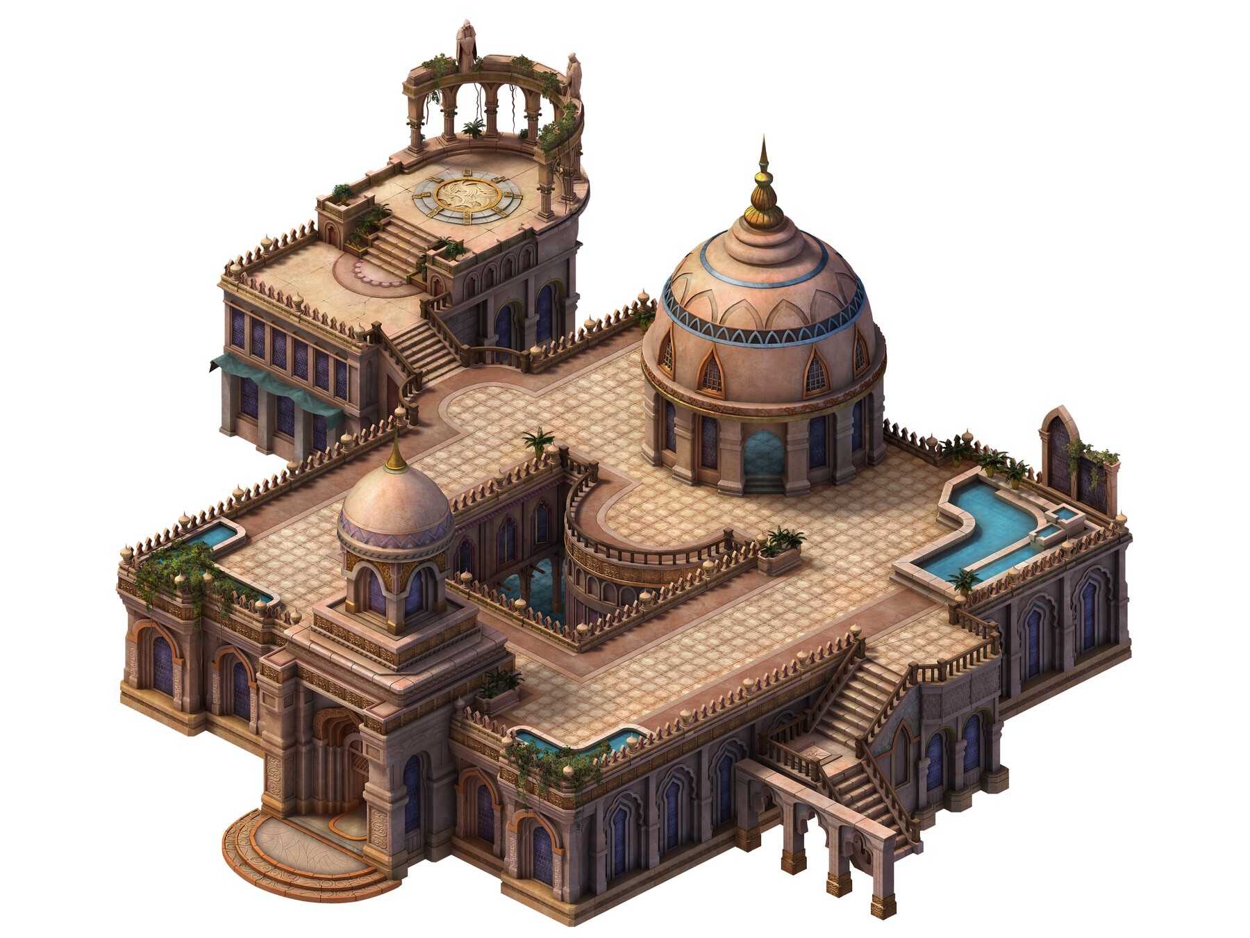 ArtStation - Muslim - Palace Basilica 01 | Game Assets