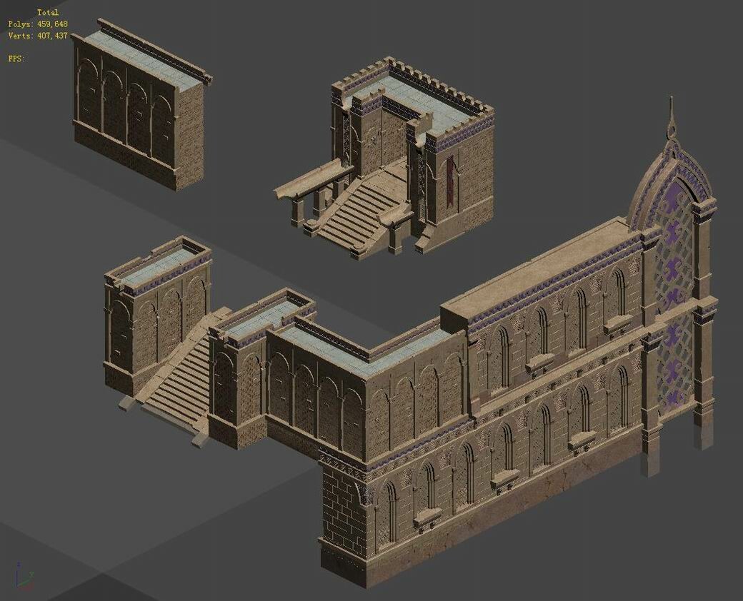 ArtStation - Muslim - palace wall 01 | Game Assets