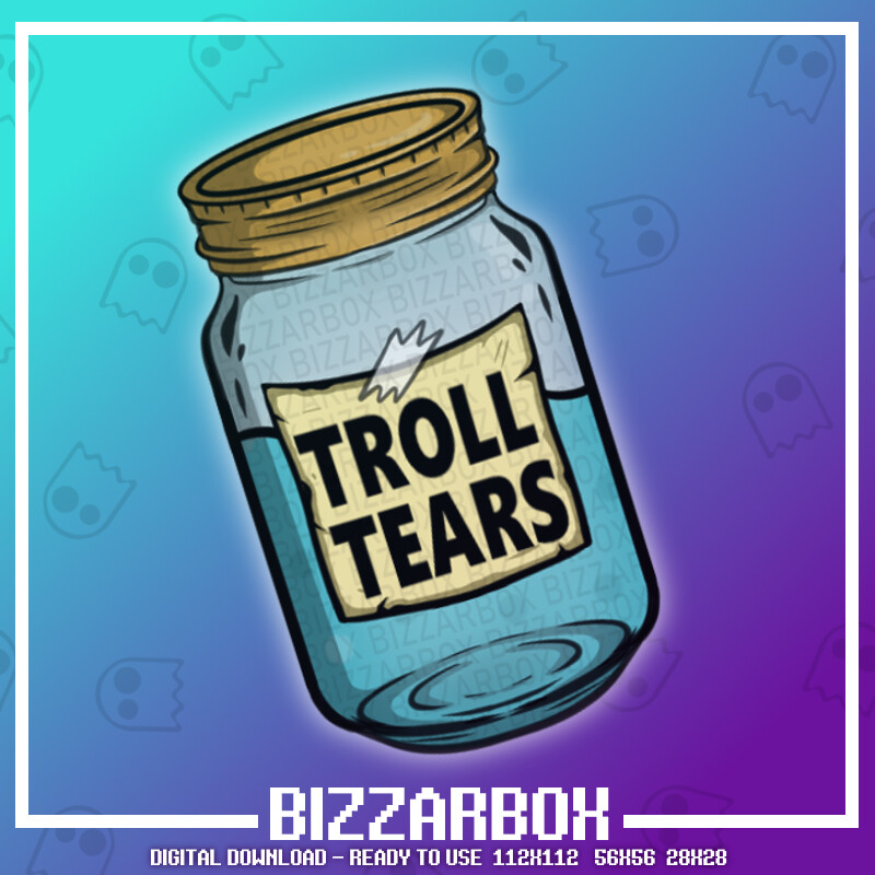 ArtStation - Twitch Emote: Hydrate Troll Tears | Artworks