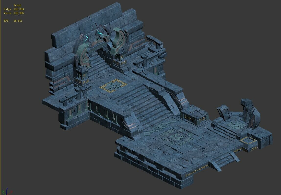 ArtStation - Mountain Building - Altar Entrance 271 | Game Assets