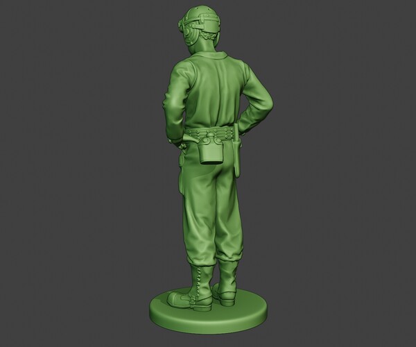 ArtStation - American Tank Crew unit ww2 Stand ATC1 | Resources