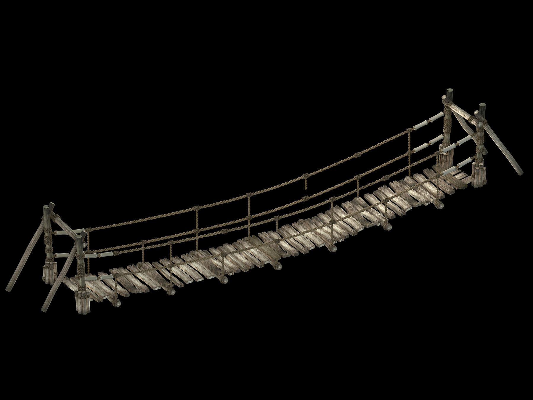 ArtStation - Mountain - rope bridge | Game Assets