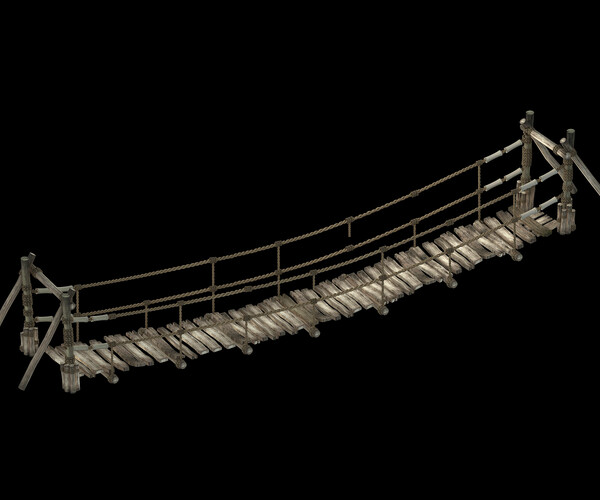 ArtStation - Mountain - rope bridge | Game Assets