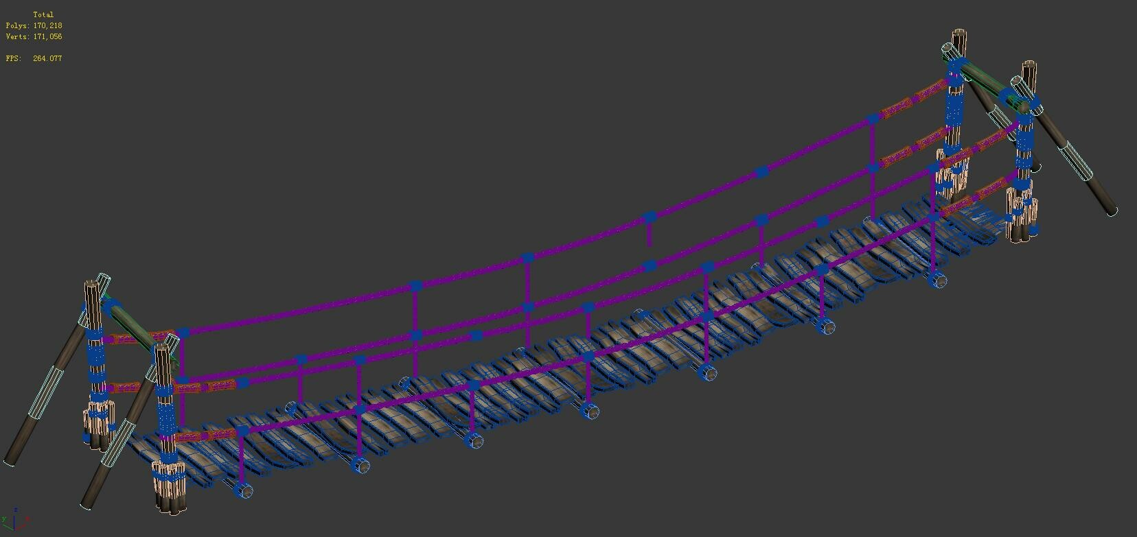ArtStation - Mountain - rope bridge | Game Assets
