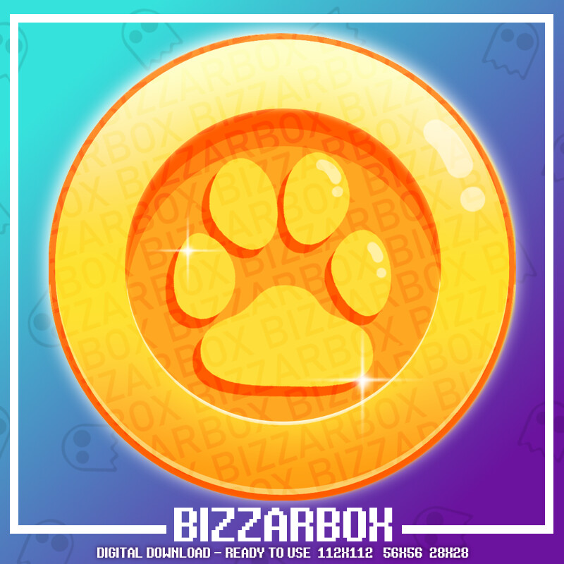 ArtStation - Twitch Channel Point Emote: Paw Coin | Artworks