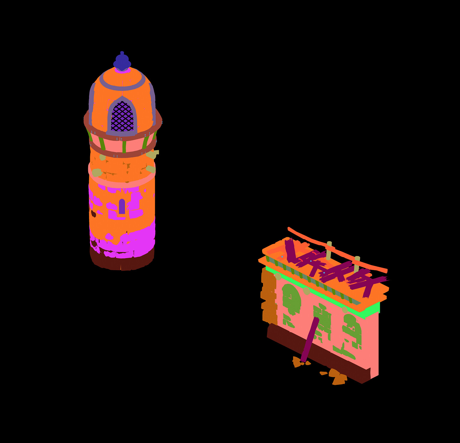 ArtStation - Death Desert - Watchtower - Wall | Game Assets