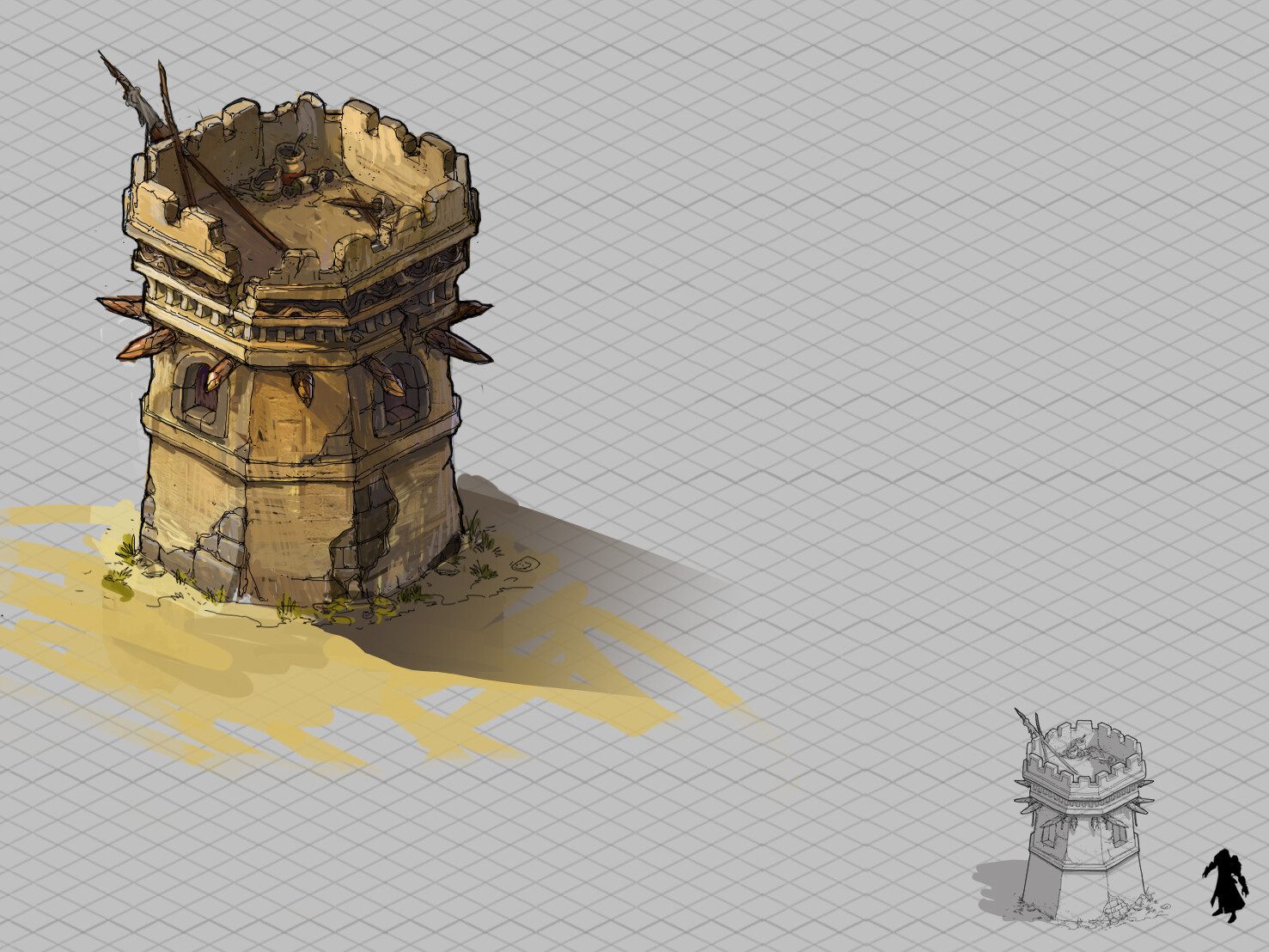 ArtStation - Death Desert - Tower 01 | Game Assets