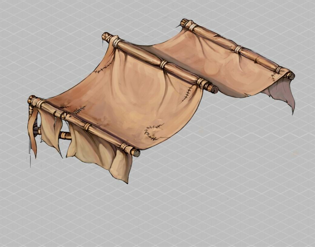 ArtStation - Death Desert - Tent Top 03 | Game Assets
