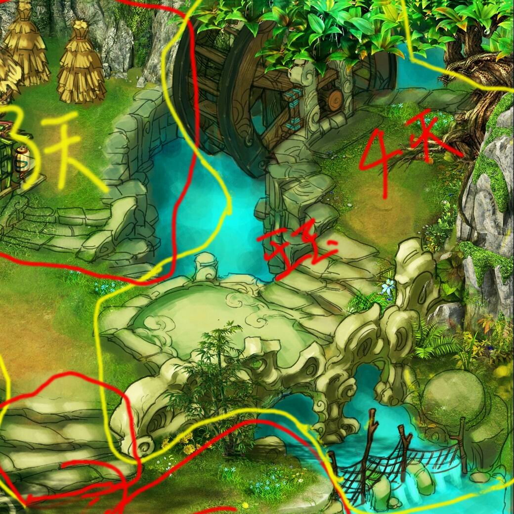 ArtStation - Taihu Lake coast - waterwheel | Game Assets