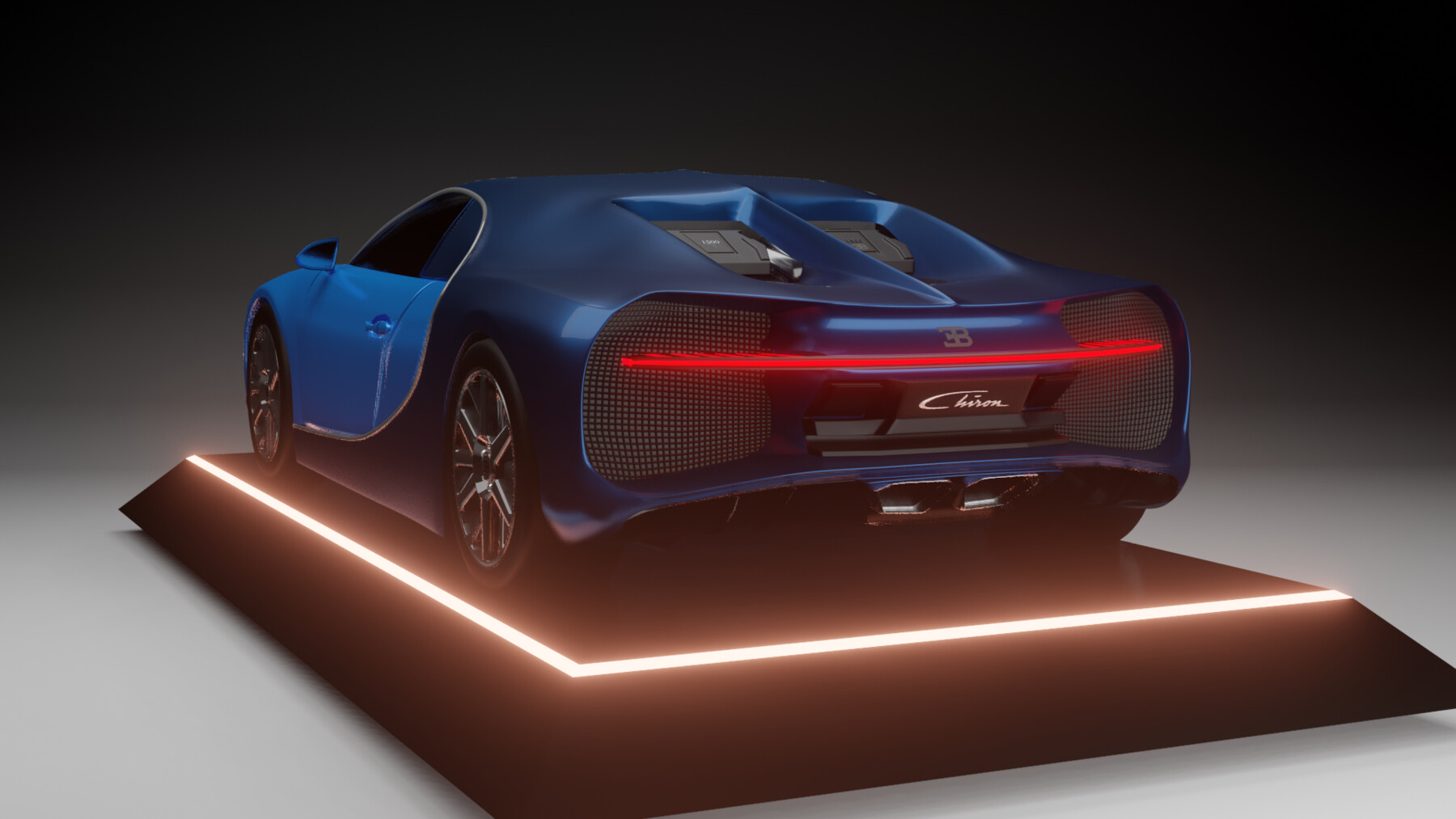 ArtStation - Bugatti Chiron 3D Model (.blend & .obj) | Resources