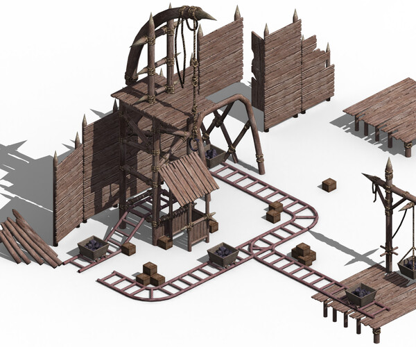 ArtStation - Mining and quarrying equipment | Game Assets