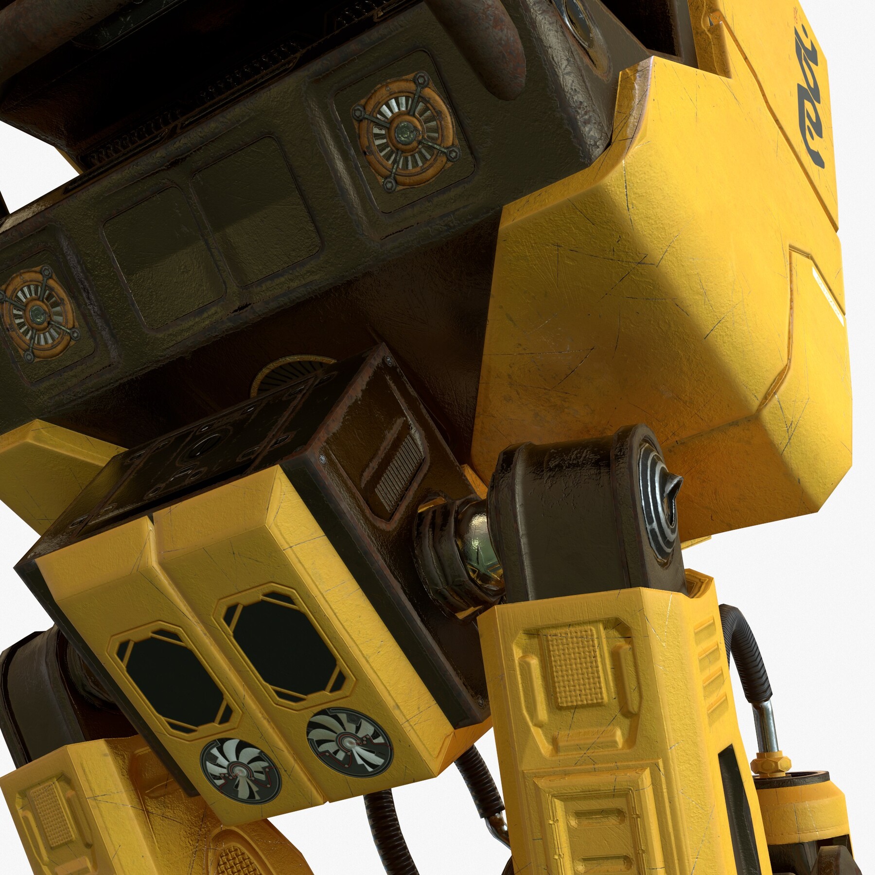 ArtStation - Robot Welder PBR Low Poly 3d Model Riged Animated | Game ...