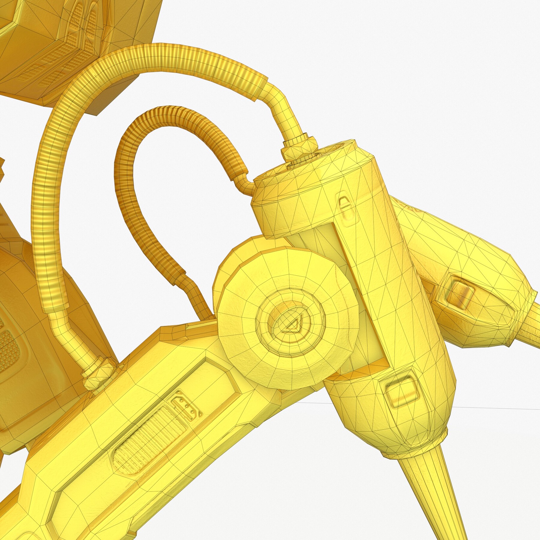 ArtStation - Robot Welder PBR Low Poly 3d Model Riged Animated | Game ...