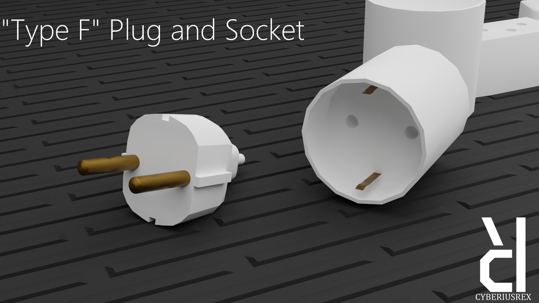 ArtStation - 20 Pieces electrical plugs and sockets set (FBX, OBJ, Blend). | Resources