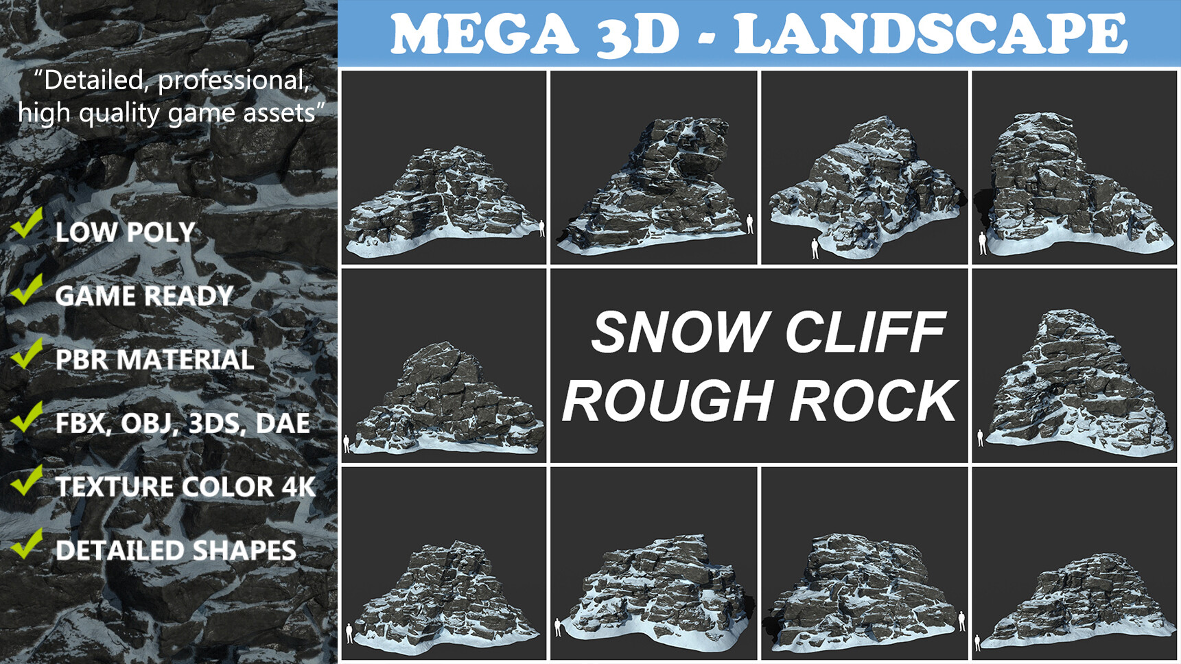 ArtStation - Snow Pack - Special product licensed for Game Guru | Game ...