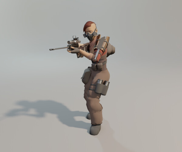 ArtStation - raider character rig | Game Assets