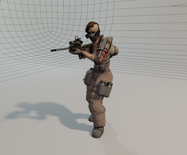 ArtStation - raider character rig | Game Assets