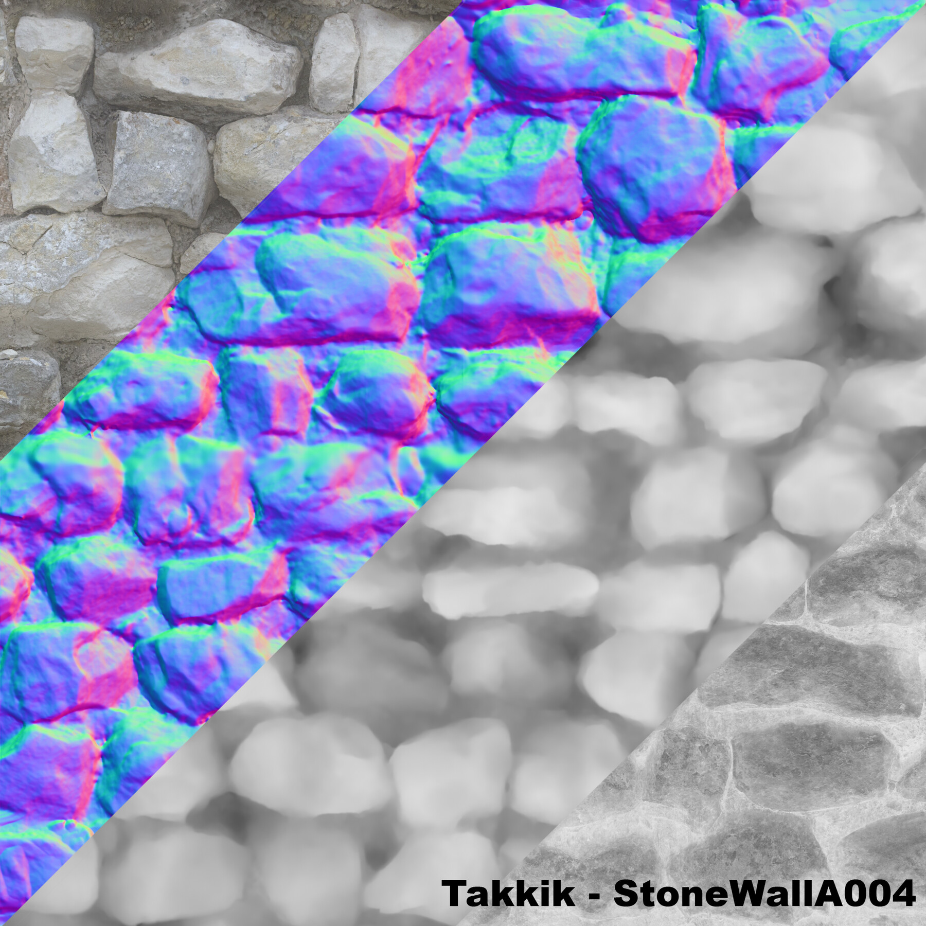 ArtStation - PBR Texture - Stone Wall 004 (Photogrammetry) | Game Assets