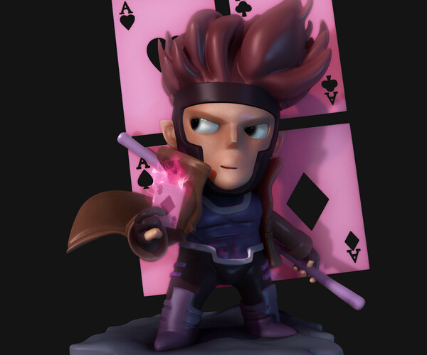 ArtStation - Gambit STL For 3D Printing | Resources