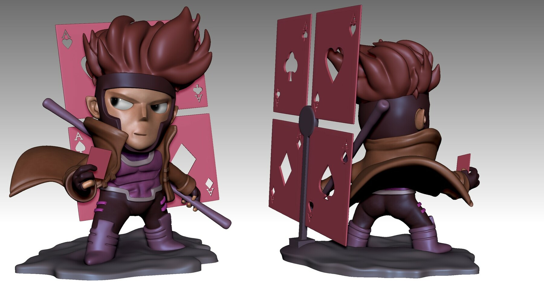 ArtStation - Gambit STL For 3D Printing | Resources