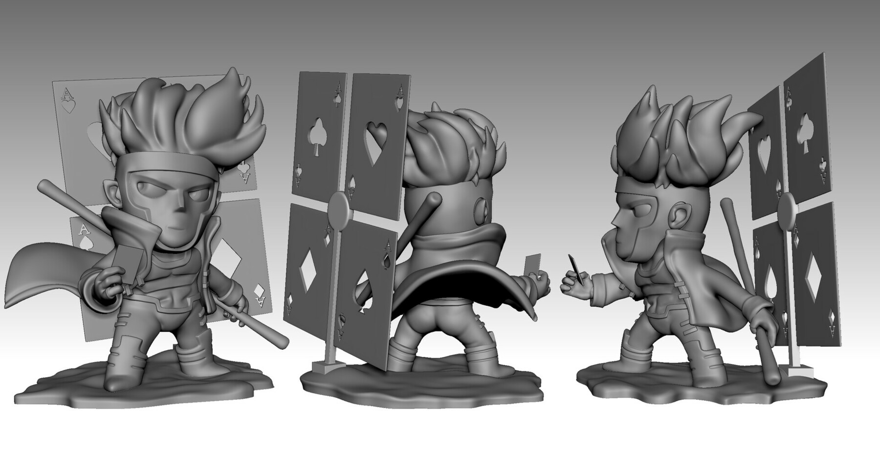 ArtStation - Gambit STL For 3D Printing | Resources