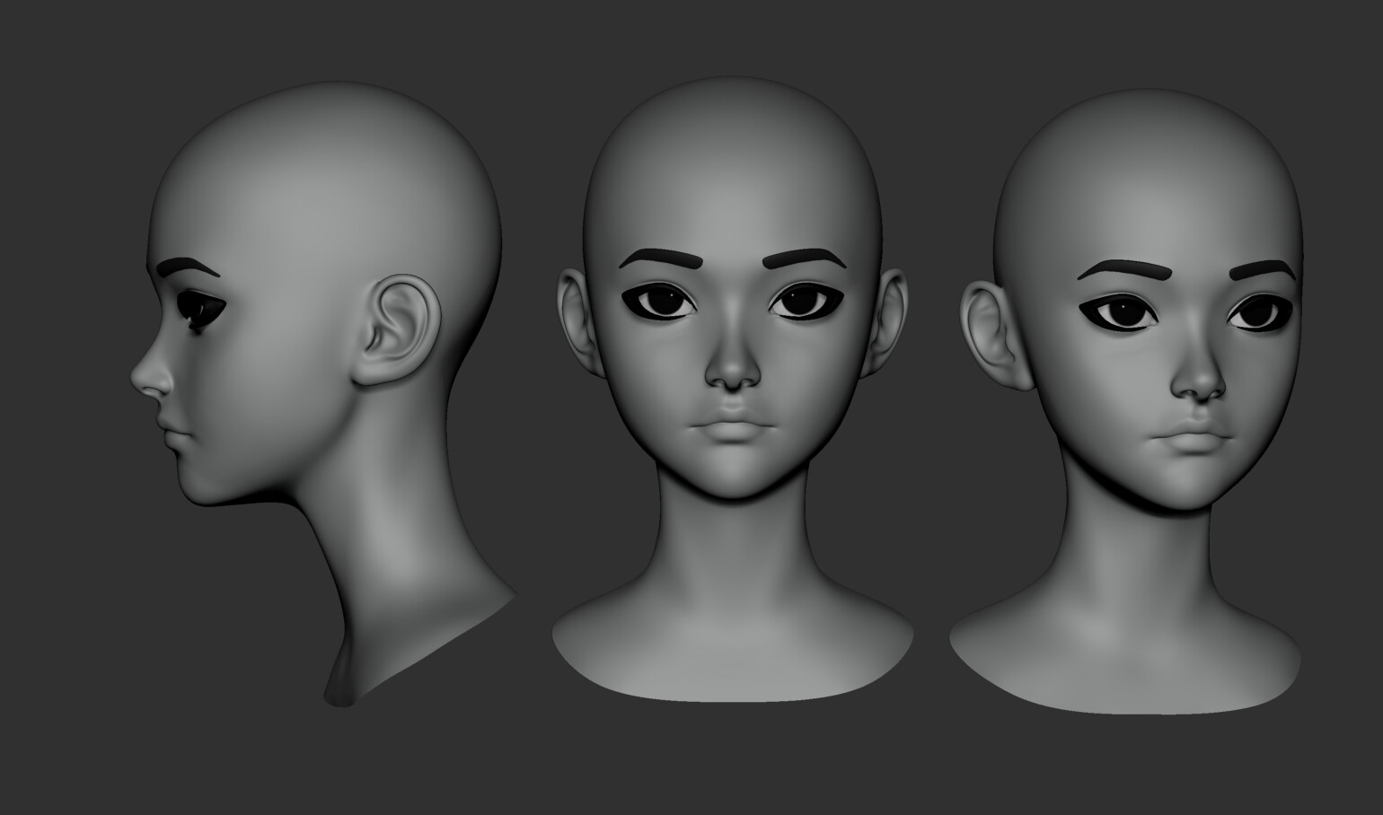 ArtStation - Cute Girl Starter Head Ver S | Resources