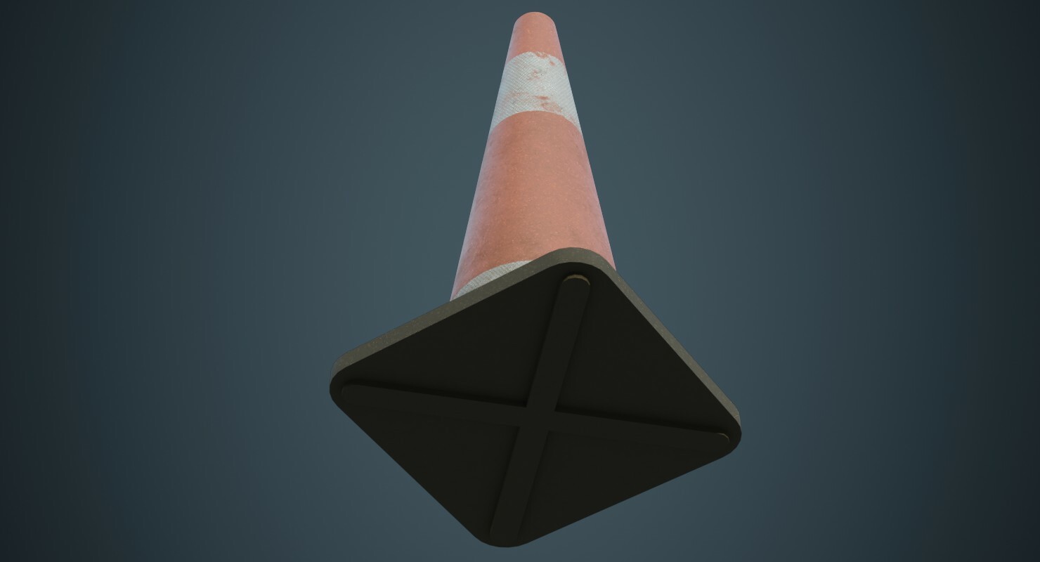 ArtStation - Traffic Cone 6B | Game Assets