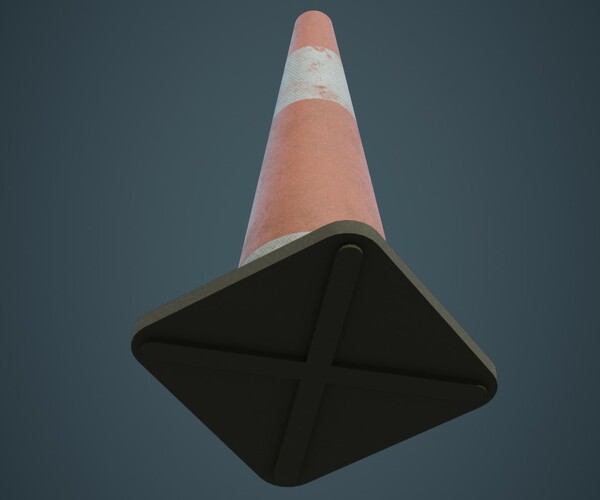 ArtStation - Traffic Cone 6B | Game Assets