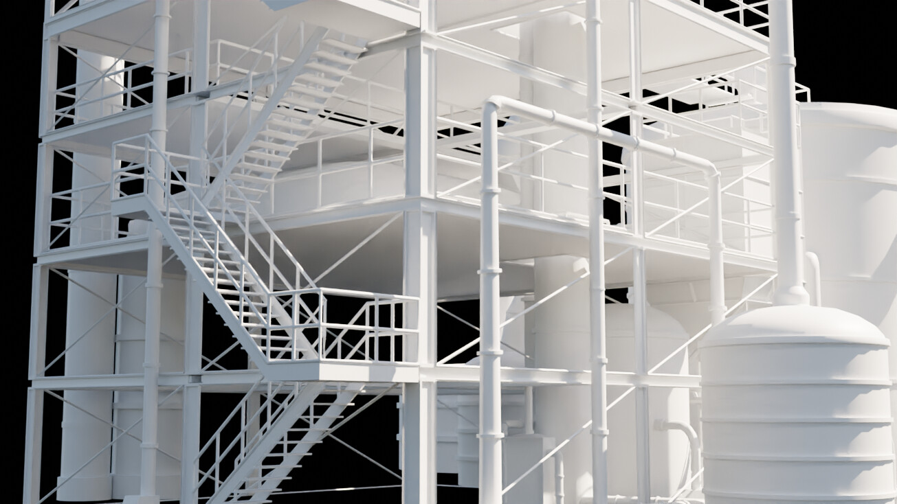 ArtStation - chemical plant | Resources