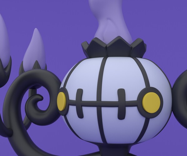 ArtStation - Chandelure - Pokemon 3D Print Model | Resources